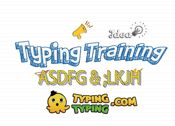Typing Training: ASDFG and ;LKJH Keys - TypingTyping
